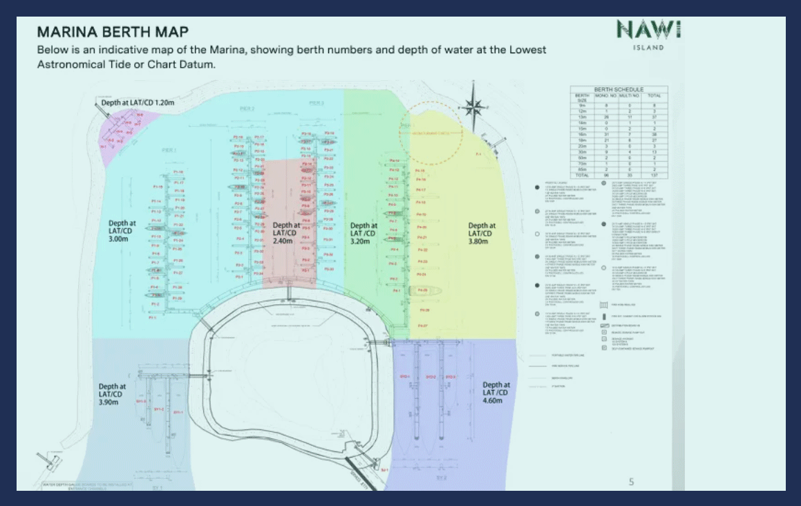 Nawi Marina Map | Nawi Island, Fiji